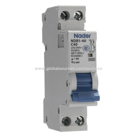 Buy Wholesale China Circuit Breakers,ndb1-40c 1p+n 40a ,miniature Circuit Breaker, Communication ...