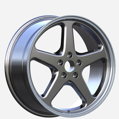 Buy Wholesale China 5 Spoke Silver Machine Face Wheel Rim & 20 Inch ...