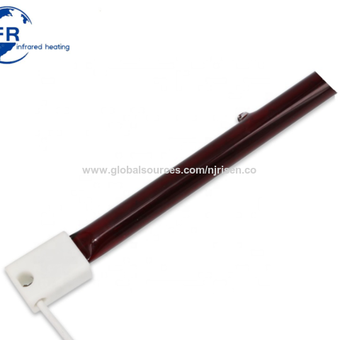 Buy Wholesale China 118mm Red Glass Ruby Slim Quartz Infrared Heater ...