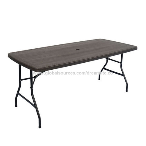 Buy Wholesale China Outdoor Table Morden Design 171cm Rattan And Wood ...