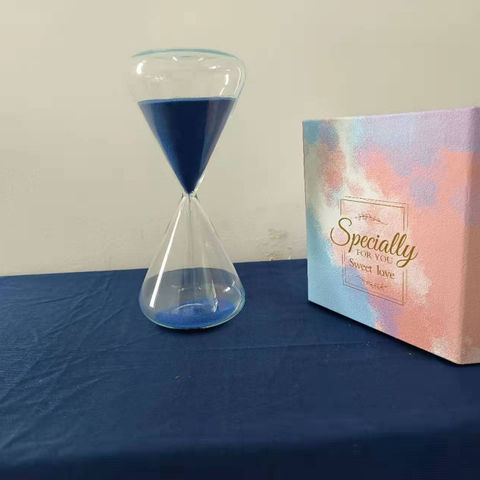 Buy Wholesale China 30mins Navy Color Sand Hourglass Glassware Sand ...