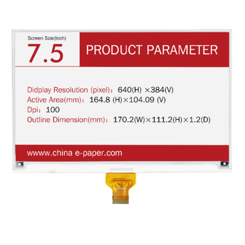 Buy Wholesale China Dke 7.5inch E Ink Display Module For E-paper Screen ...