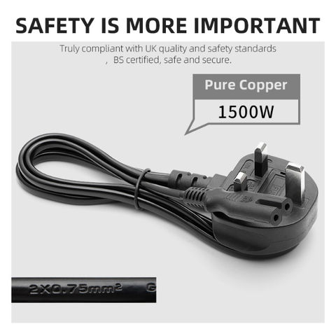 Buy Wholesale China 2*0.75mm2 British Standard Plug For Smart Monitor ...