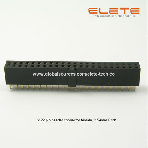 Buy Wholesale China 2.54mm Dual Row 22 Pin Header Connector Female ...