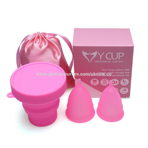 Menstrual Cups, Female Menstrual Care Aunt Cup Circulation Anti Side ...