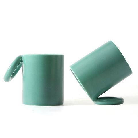 Buy Wholesale China Special-shaped Ceramic Mug Creative Horizontal ...