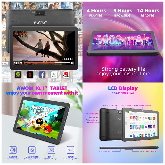 Buy Wholesale China 10 Inch A100 Android 10 Tablet Quad Core, 0.3+2mp ...