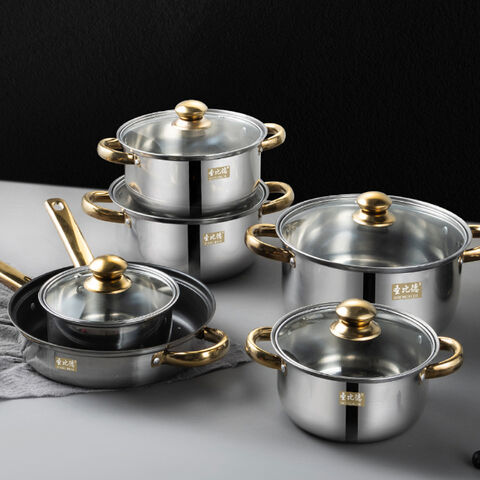 Cookware Sets,6-piece Stainless Steel Induction Cookware Set With ...