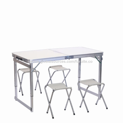 Buy Wholesale China Aluminum Alloy Round Single Pole Table And Stool ...