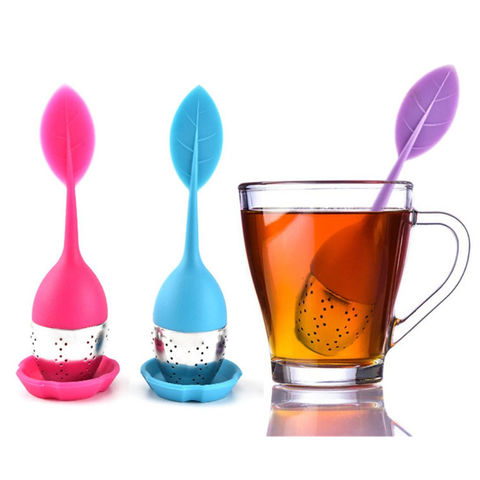 Buy Wholesale China Herbal Tea Brewing Filter Cute Leaf Shape Loose ...
