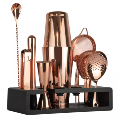 Buy Wholesale China Custom Bar Tools Gift Barware Rose Gold Copper ...