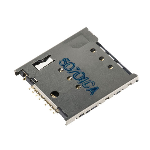 Buy Wholesale China Micro Sim Card Holder 6pin 1.0mm Pitch H1.42mm Push ...