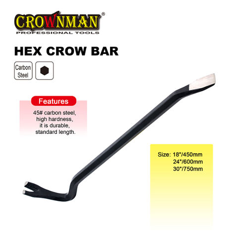 Buy Wholesale China Crownman Hex Crow Bar With Carbon Steel Material ...