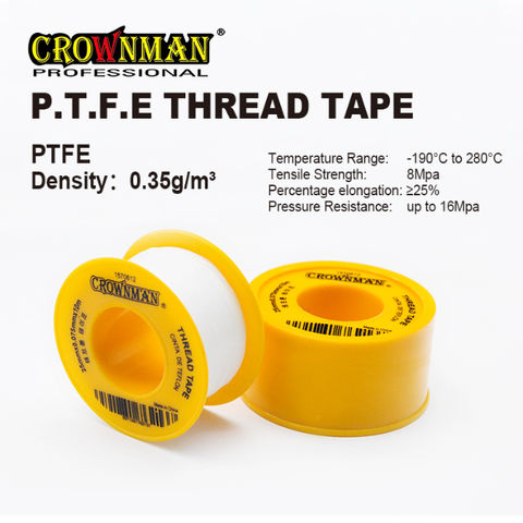 Buy Wholesale China Crownman Ptfe Threaded Seal Tape With 0.35g Density ...