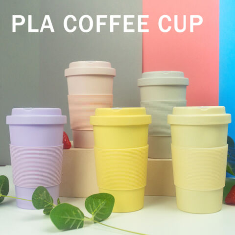 Buy Wholesale China Pla Biodegradable Material Customized 420ml 15 Oz Coffee Cup With Lid Fda ...
