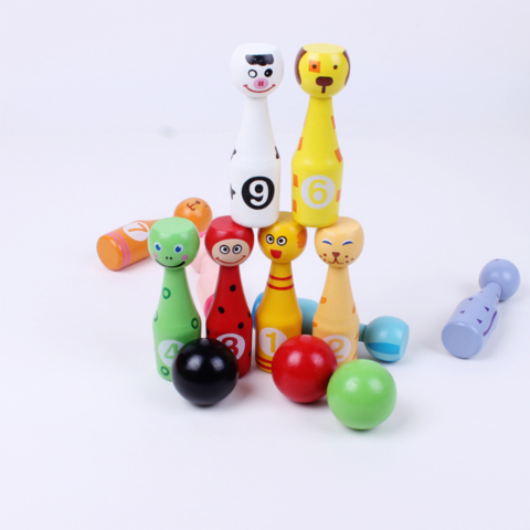 Buy Wholesale China Toy Bowling Set,wooden Bowling Toys For Kids With ...