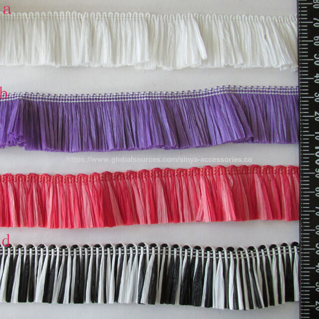 Buy Wholesale China Raffia Fringe, 30mm Width, Available In Different ...