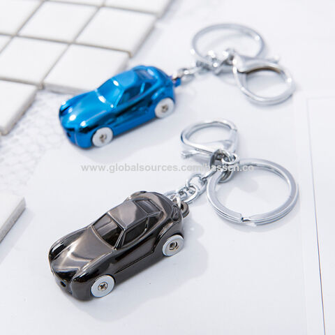 Buy Wholesale China Car Keychain Creative Car Key Holder Flashlight Men ...