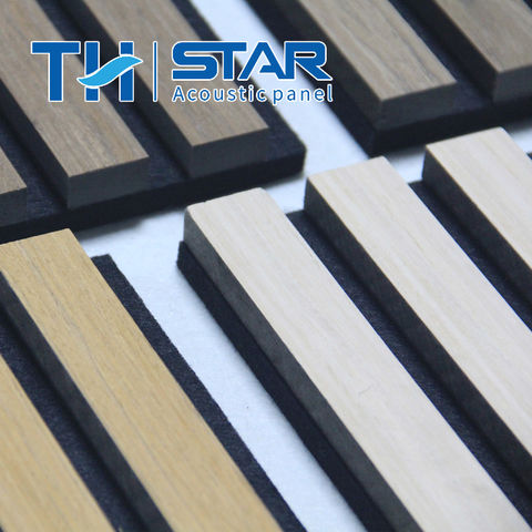 Buy Wholesale China Mdf Soundproofing Slats Wood Wall Panels Sound ...