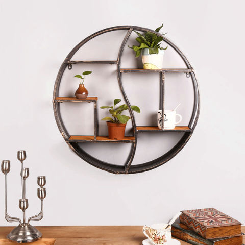 Buy Wholesale China Metal Craft Circle Wall Display Shelf For Home ...