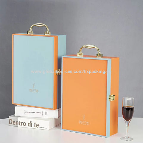 Buy Wholesale China Tactile Red Wine Packing Box Gift Box Double ...