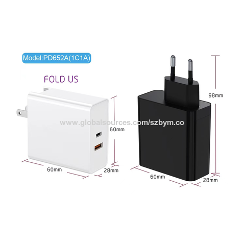 Buy Wholesale China 65w Gallium Nitride Charger Gan Type-c Travel ...