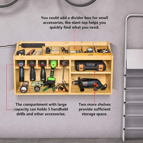 Buy Wholesale China Tool Box Wall Mount Drill Holder Screwdriver Tool ...