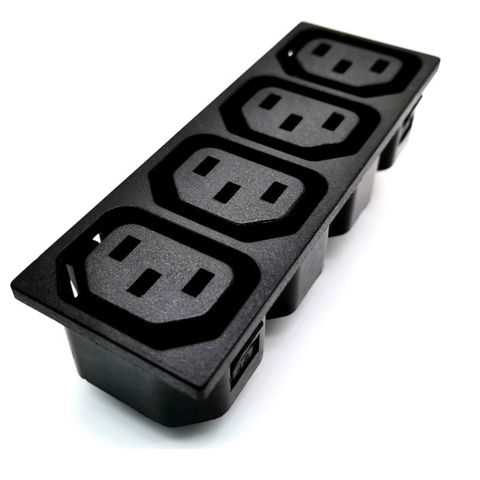Buy Wholesale China Pdu Snap-in Ac Power 4 Gang Outlet C13 Socket ...