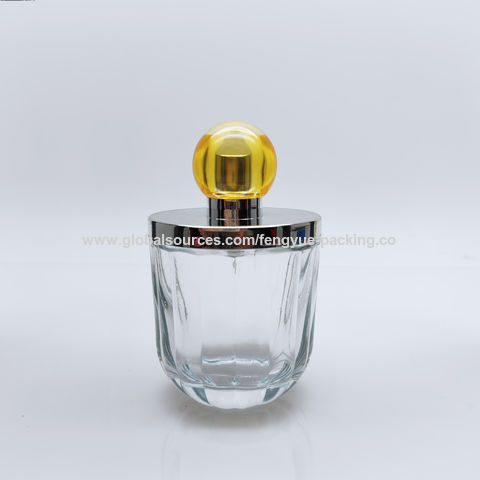 Buy Wholesale China 100ml Round Fancy Perfume Glass Bottle With Round ...