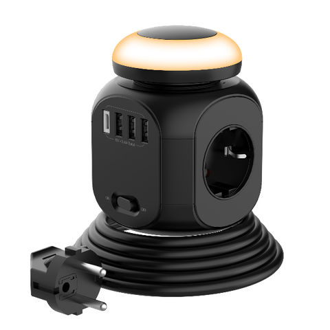 Buy Wholesale Hong Kong SAR Power Cube With Usb Ports And Night Lisht ...