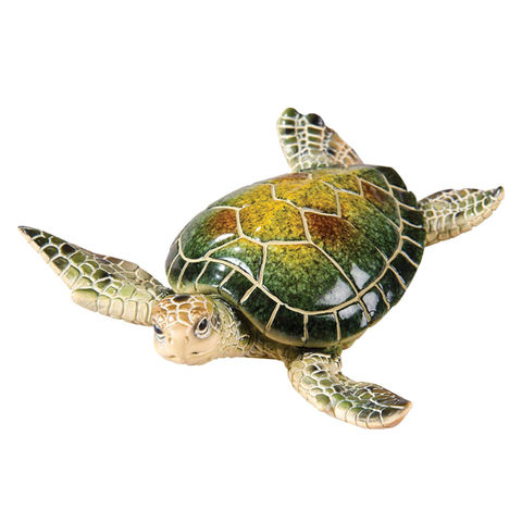 Buy Wholesale China Multicolor Green Sea Turtle Resin Figure Cute ...
