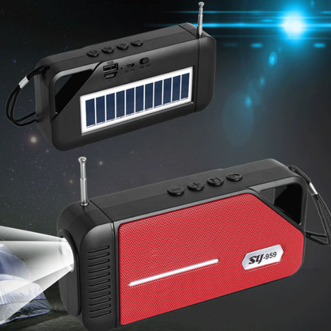 Buy Wholesale China Mini Portable Solar Charging Stereo Music Solar ...