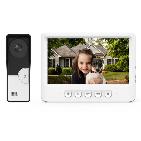 Buy Wholesale China 7" Audio Intercom System Video Doorphone Touch ...