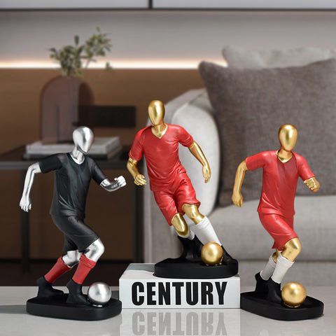 Buy Wholesale China Resin Crafts Gold And Silver Painting Football ...