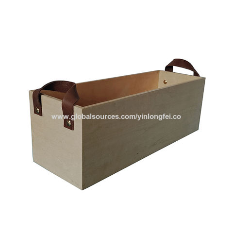 Buy Wholesale China Fsc Wooden Storage Box With Handle & Handle Storage ...
