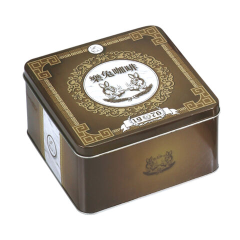 Buy Wholesale China Square Box Tea Tin Tea Packaging Tea Case Coffee ...