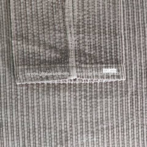 Buy Wholesale China 100% Cotton 6w Solid Irregular Bubble Corduroy ...