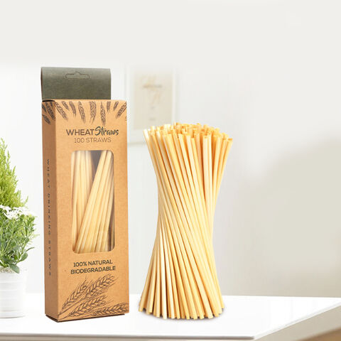 Buy Wholesale China 100% Natural Wheat Straws, Biodegradable Drinking ...