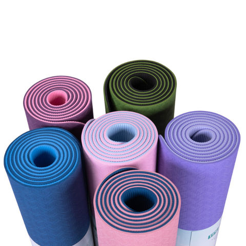 Buy Wholesale China Customized Logo Tpe Single Layer Yoga Mat No Line ...