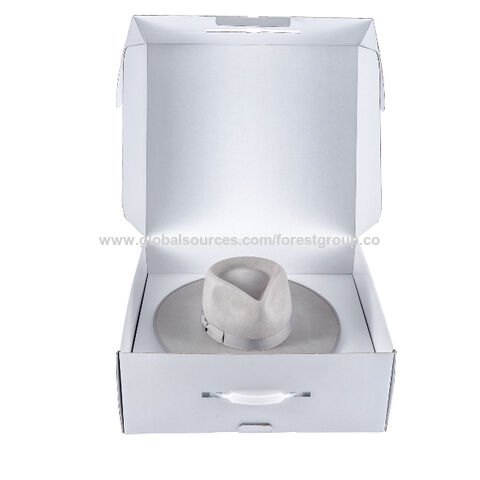 Buy Wholesale China Hat Box With Plastic Handle, Custom Folding Mailer ...