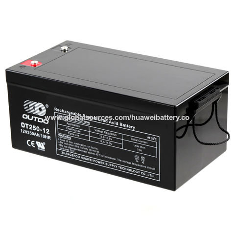 Buy Wholesale China Outdo 12v250ah Rechargeable Sealed Lead Acid ...
