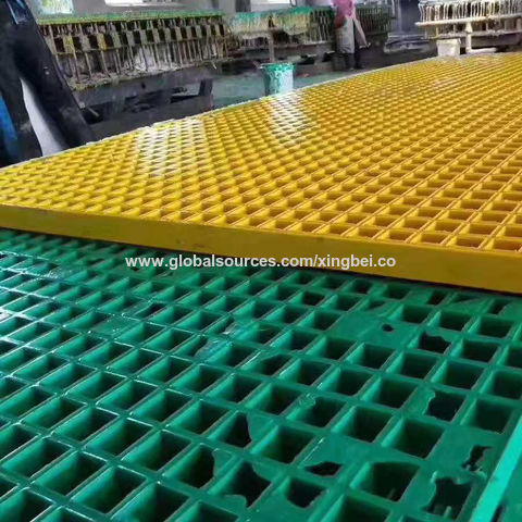 19*19mm Gritted Fiberglass Plastic Grp Flooring Molded Mini Mesh Frp ...