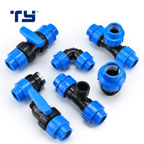 Buy Wholesale China Pn16 Hdpe Pp Compression Fittings For Irrigation Female Threaded Coupling ...