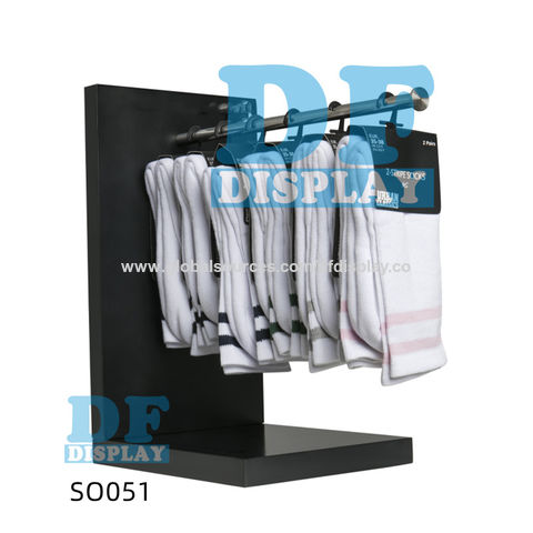 Buy Wholesale China Sock Display Rack Socks Wood Shelf Hook Stand ...
