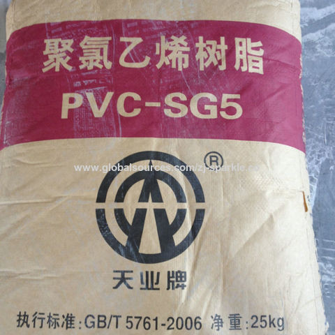 Zhongtai/tianye/xinfa/erdos Polyvinyl Chloride Pvc Resin Sg3 Sg5 Sg8 ...