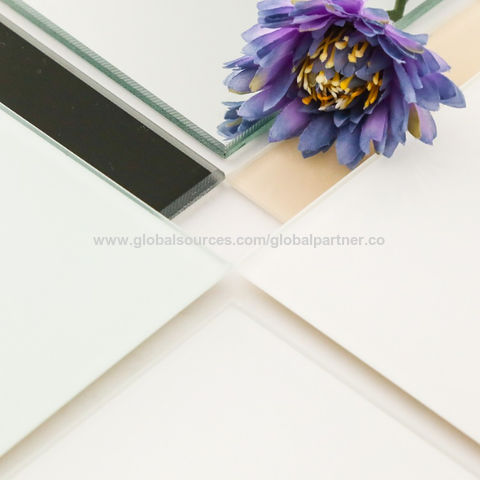 Buy Wholesale China Back Pinted Glass, 4mm 3mm Black White Back Painted ...
