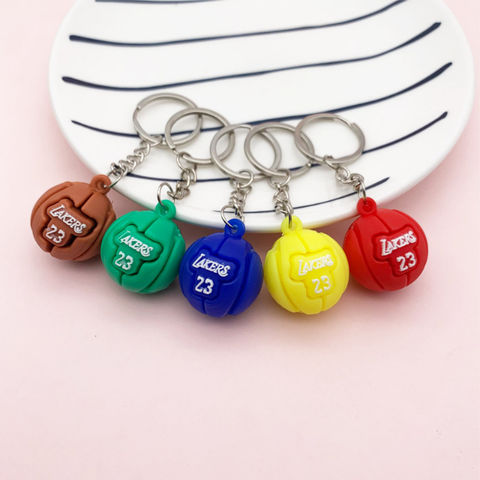 Buy Wholesale China Pvc Soft Rubber Ball Key Chain Amazon Hot Sell ...