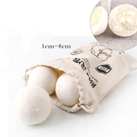 Buy Wholesale China 6 Pack Wool Dryer Balls Natural Fabric Softener ...