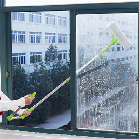 Buy Wholesale China Long Handle Telescopic Window Wiper Microfiber ...