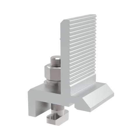 Solar Module Middle Clamp End Clamp,aluminum Profile, Solar Panel Clamp ...